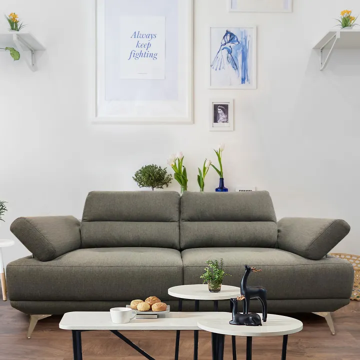 Cellini Laze Modular Fabric Sofa with Foot Stool | Lazada