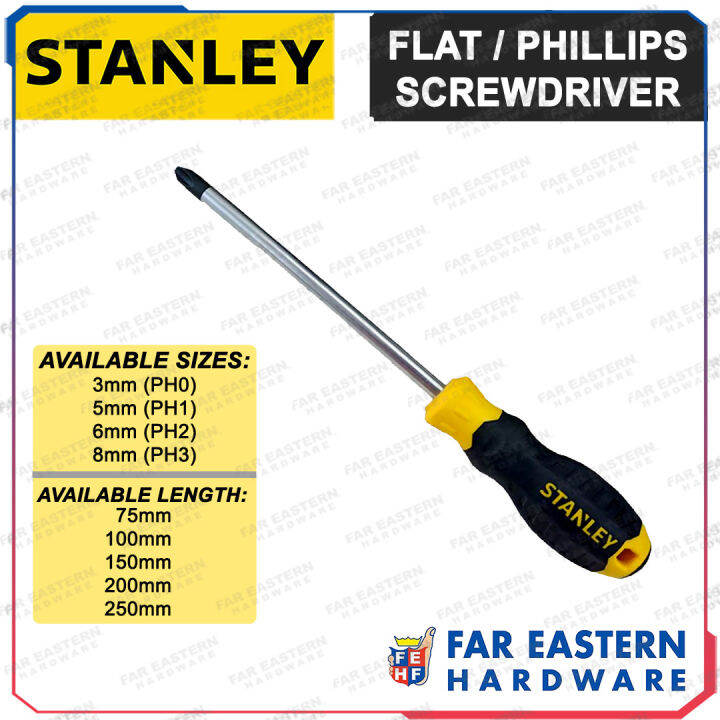 STANLEY Phillips | Flat Screwdriver STHT | Lazada PH