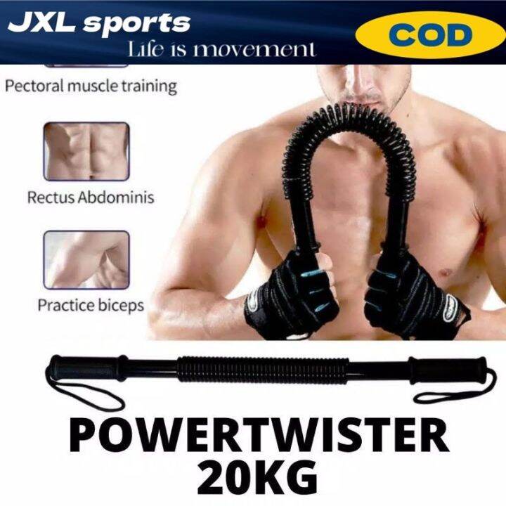 Power Twister 20kg spring arm force impactor gym expander exercise arm ...