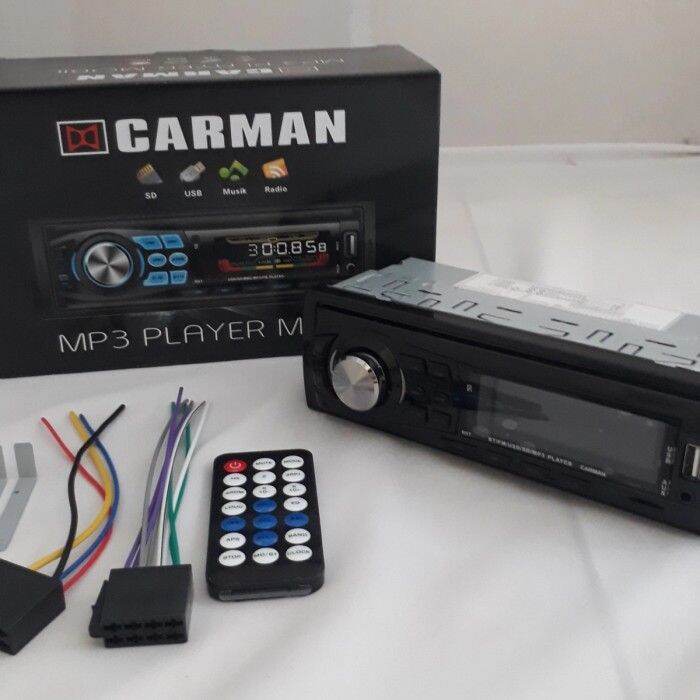 Head Unit Mp3 Bluetooth Carman Single Din Carman Mp3 Bluetooth | Lazada ...