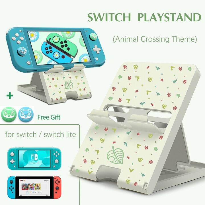 Nintendo Switch Oled /Lite ฐานยืนพับได้กันลื่นพกพาได้เดินทางคอนโซลรองรับ NS Switch Lite อุปกรณ์ ...