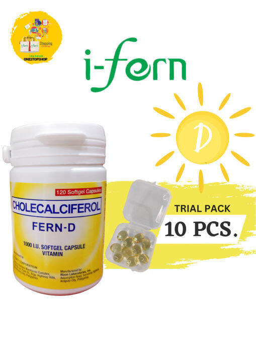 Fern D Vitamin D 10's Softgels Trial Pack Affordable Vitamins BEST SELLING IFERN PRODUCTS ...