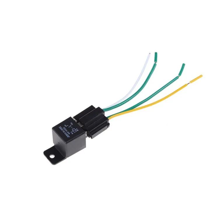HUALI02 2set Car Auto DC 12V Volt 40A Automotive 4 Pin 4 Wire Relay ...