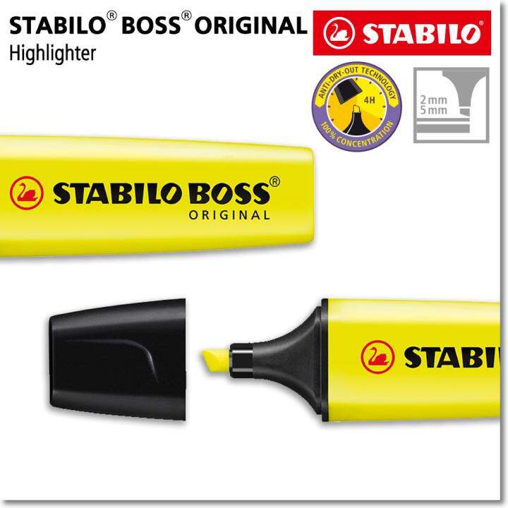 STABILO BOSS ORIGINAL Yellow / Highlighter Warna Kuning Ori Asli ...
