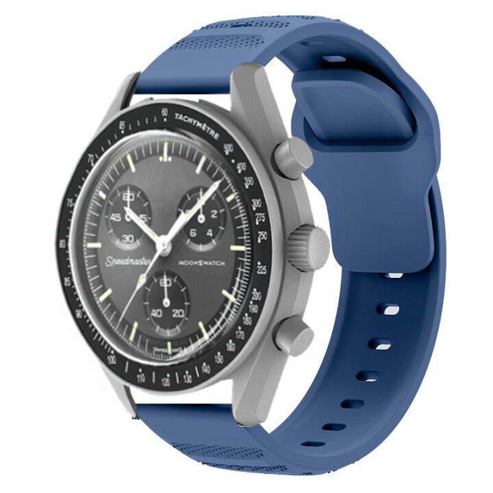 Silicone Sport Strap for Omega x Swatch Speedmaster Moonswatch Quick ...