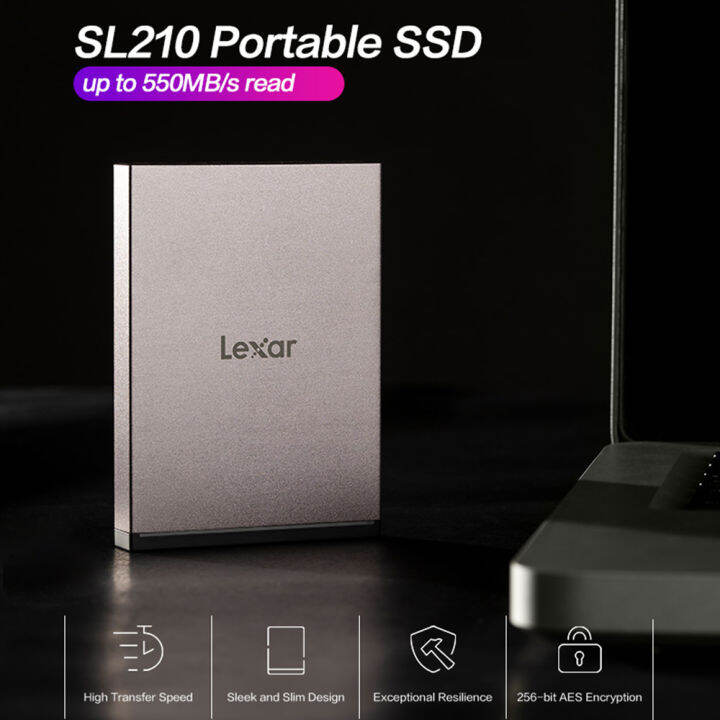 Lexar SL210 Portable SSD 500GB 1TB External Solid State 3.1 Gen 2 TYPE ...