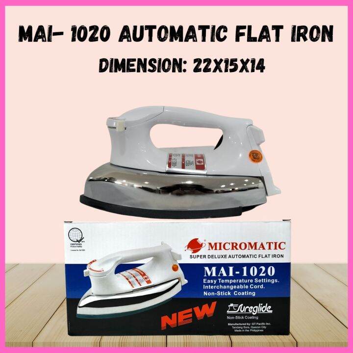 Micromatic MAI-1020 Stainless Steel Flat Iron / Super Deluxe Automatic ...