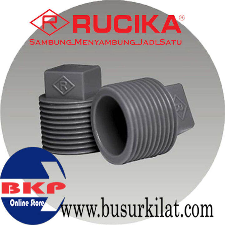 PLUG 3/4 INCH PVC RUCIKA (AW) / FITTING PIPA PVC / PLUG PVC RUCIKA ...