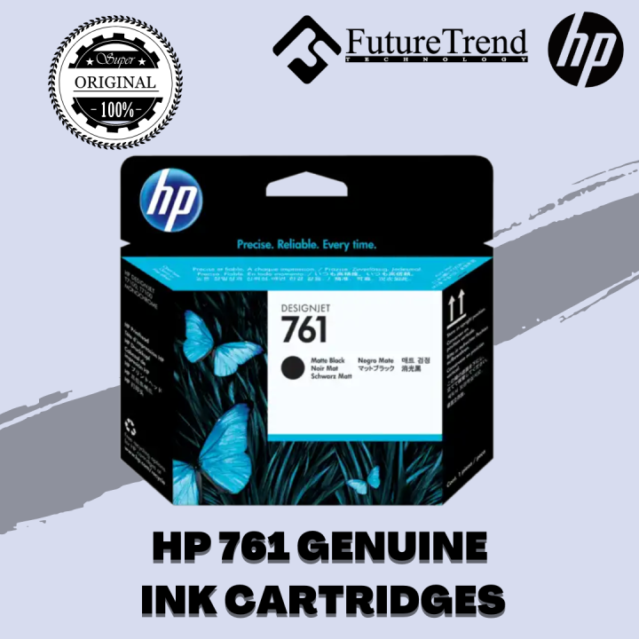 HP 761 Matte Black Genuine Ink Cartridge | Lazada