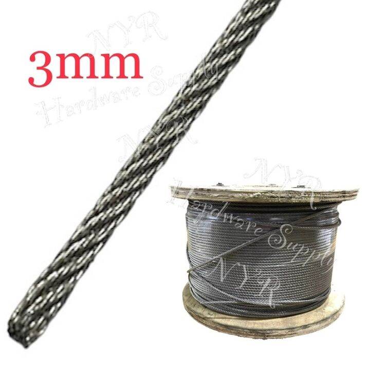 3mm Stainless Steel Wire Rope 304 Grade Price Per Meter Stainless Steel ...
