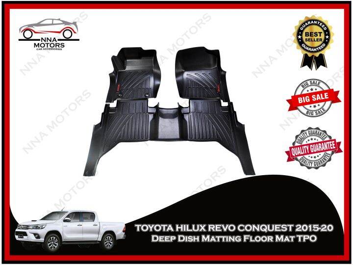 TOYOTA HILUX REVO CONQUEST 2015-2020 Deep Dish Mat High Quality ...