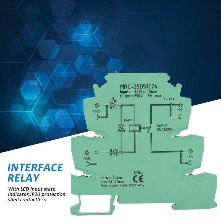 PLC Relay MRC-25D51C24 PLC Electromagnetic Contact Interface Relay ...