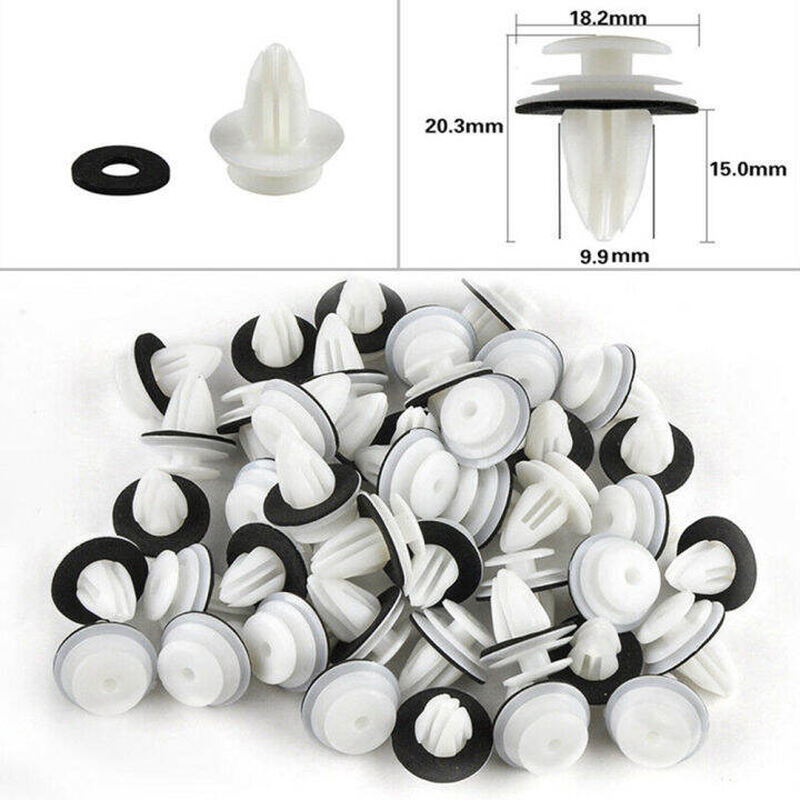 [Free Ship] 100/200pcs Plastic Trunk Screw Rivets Set Car Bumper Fender ...