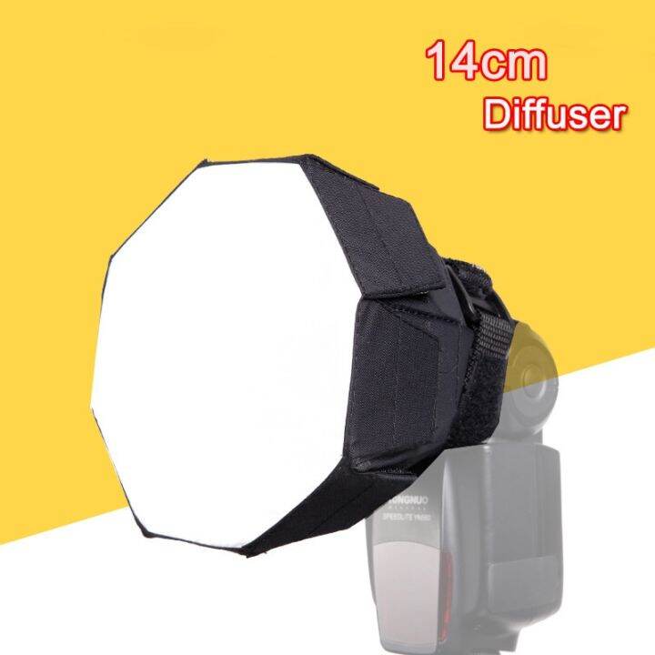 Universal 14cm Octagon Flash Softbox Diffuser for Canon Nikon Sony Yongnuo Godox Metz Speedlite ...