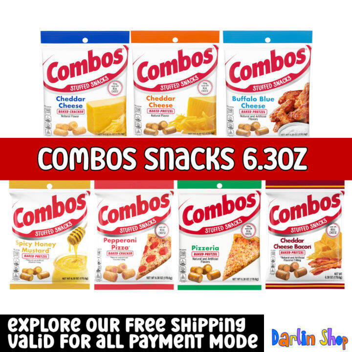 COMBOS snacks, Cheddar / Pepperoni / Buffalo Blue, 6.3oz (Pls See Best ...