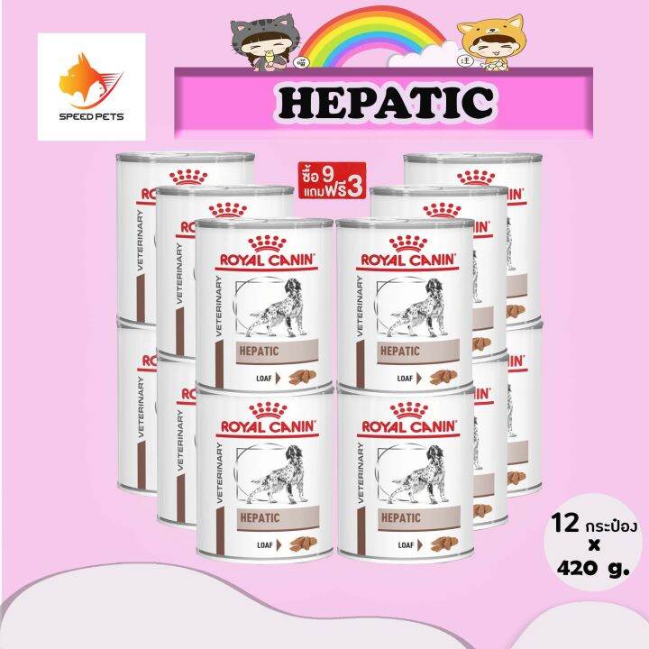 (ส่งฟรี) Royal canin hepatic dog can อาหารสุนัข โรคตับ กระป๋อง 420g x 12 กระป๋อง ( รุ่น 10 แถม 2 ...