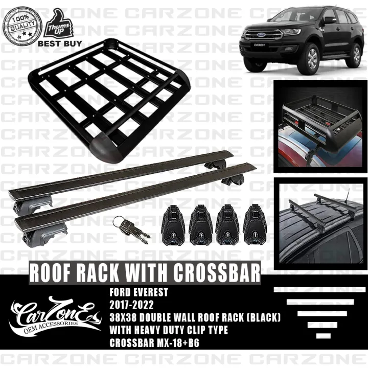 Ford Everest 2017-2022 Double Wall 38x38 Aluminum Roof Rack / Roofrack ...