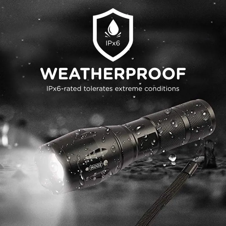 decathlon tent Package Set Flashlight Tactical Light Rechargeable Ultra ...