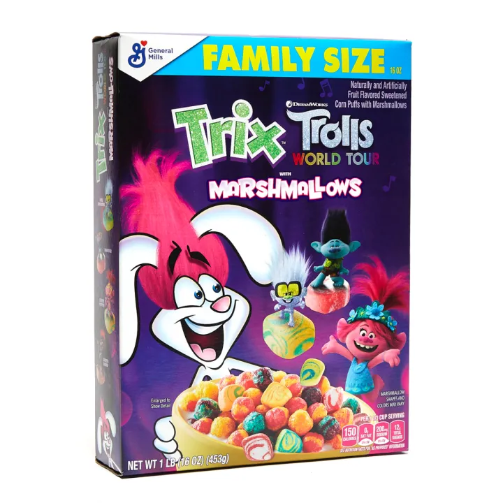 Trix Trolls with Marshmallows Family Size Cereal 453g and 274g | Lazada PH
