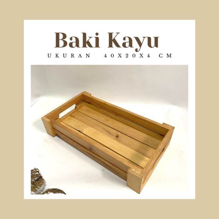 Baki Kayu Nampan Kayu 20x40x4 cmDulang Kayu Talam Kayu Panai Kayu ...