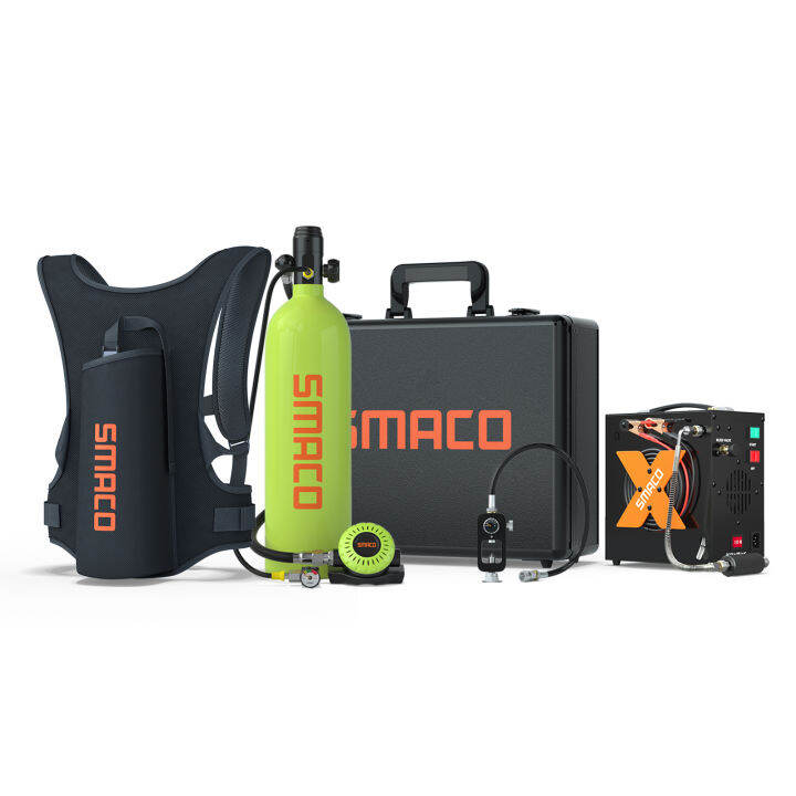 👙 SMACO PCP oxygen tank dress air Compressor 4500Psi 30Mpa-free oil ...