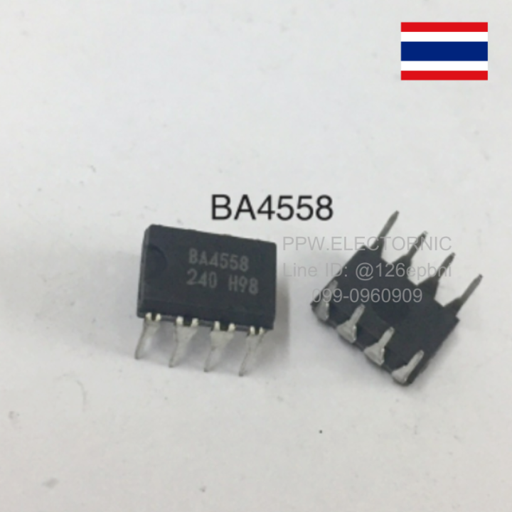 BA4558 8ขา Dual Operational Amplifier ใหม่แท้ อะไหล่วงจรอิเล็กทรอนิกส์ อะไหล่วงจรอิเล็คทรอนิกส์ ...