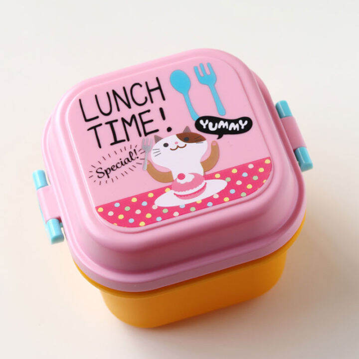 wuluan 【Flash Sale】Cartoon Healthy Plastic Lunch Box Microwave Oven ...