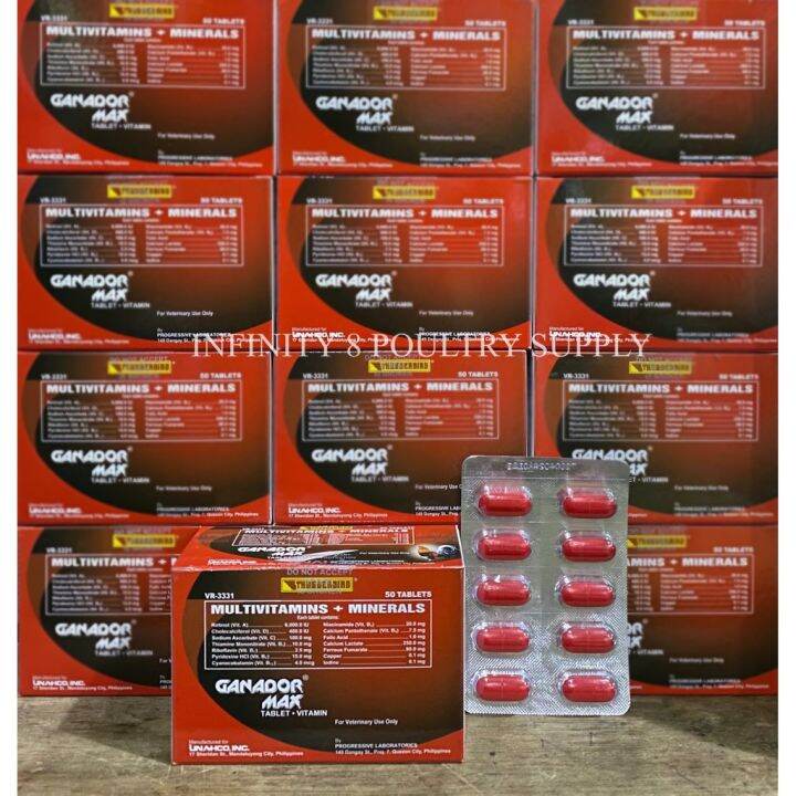 Free postage Ganador Max Tablet + Vitamins (50 tablets)box | Lazada PH