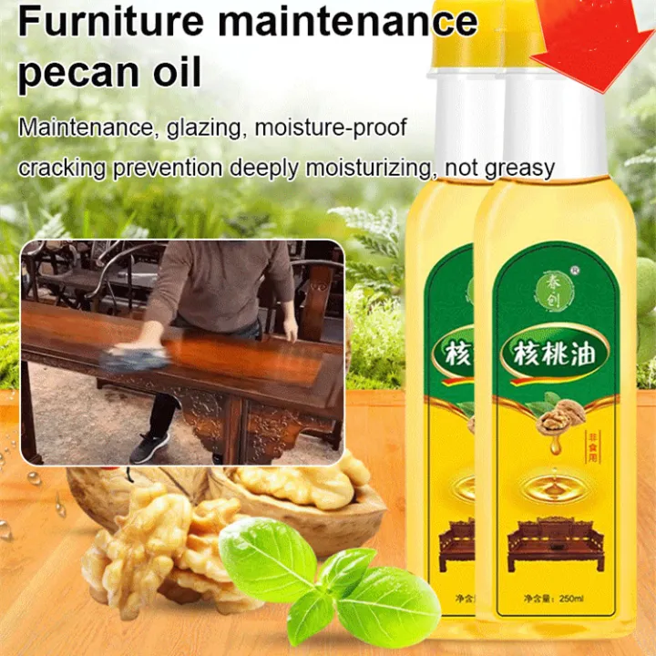 vivi lifestyle Wooden Furniture Maintenance Walnut Oil Wood Care 250ml ...