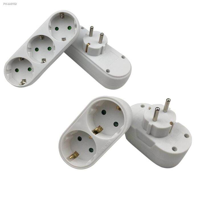 ♣ European Conversion Plug 1 to 2 /1 to 3 Way Socket Adapter EU ...
