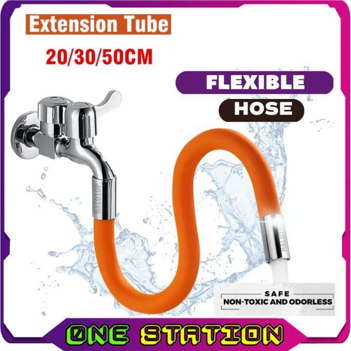 Flexible Hose Silicone Tube Kitchen Faucet Universal Interface 360 ...