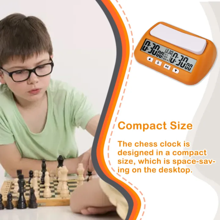 Chess Clock Timing Tool Desktop Digital Board Game Timer Count Up Down Devices Comition Hour ...