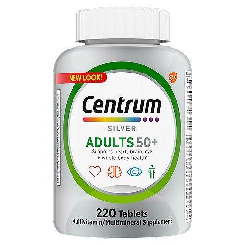 Centrum Silver Adult 50 Multivitamins Multimineral Supplement 220