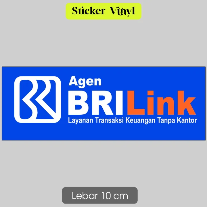 Stiker Agen Brilink 02 Gerai Transaksi Online Anti Air Sticker Ukuran ...