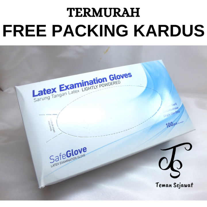 Sarung Tangan Lateks Medis Safeglove 1 Box Isi 100 | Lazada Indonesia