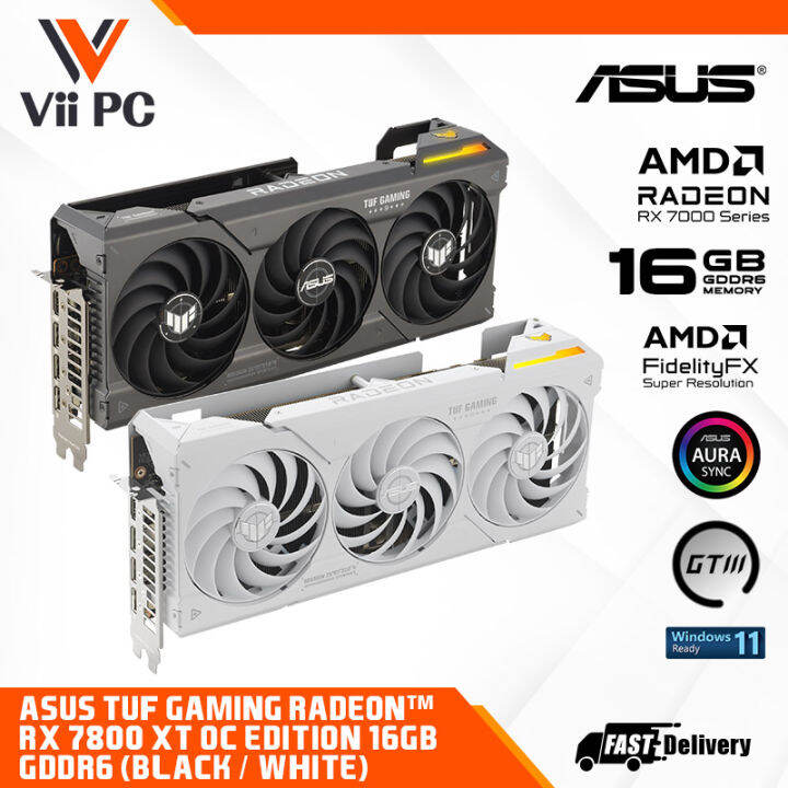 ASUS TUF Gaming Radeon RX 7800 XT OC Edition 16GB GDDR6 optimized ...