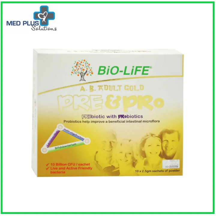 Biolife Bio-life Bio Life A.B Adult Gold Pre & Pro 10 sachets (Exp: 9/ ...