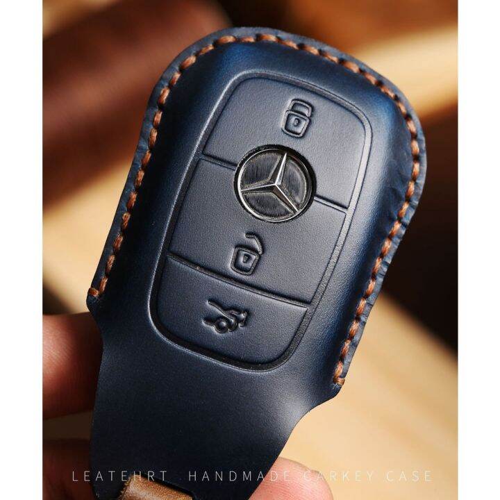Mercedes Benz Handmade Leather Key Cover A C E S Class CLK GLE GLB W164 ...