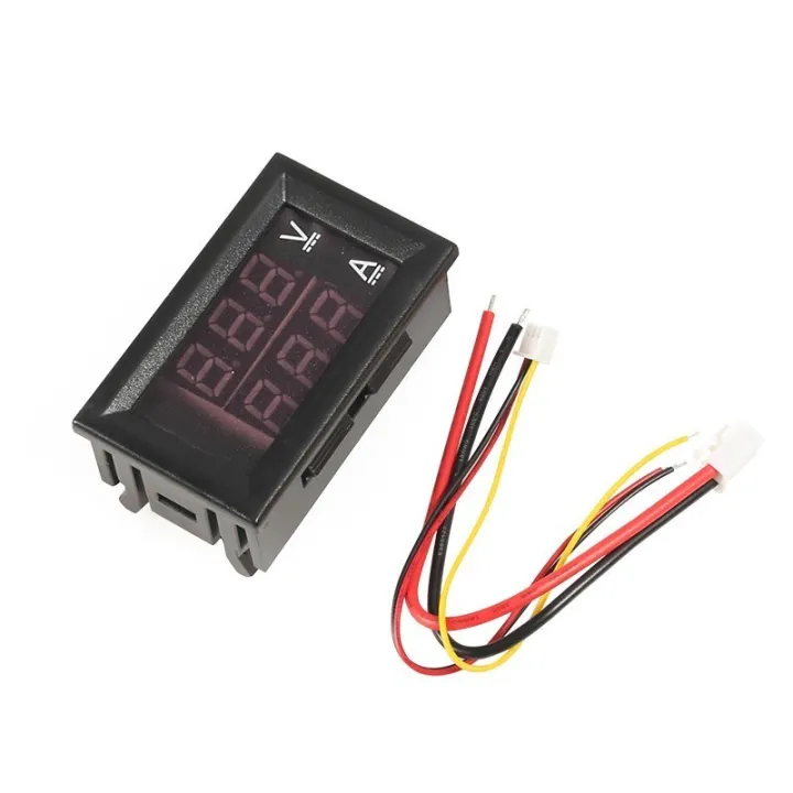 0.28"led DC0-100V 10A Digital Voltmeter Ammeter 2 in1 Multimeter 12V ...