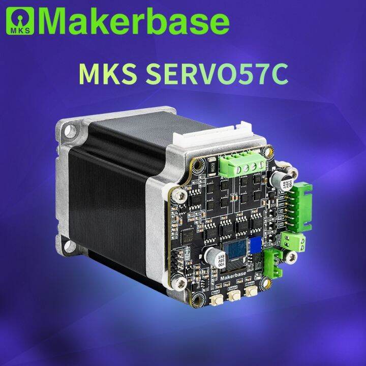 Makerbase MKS SERVO57C NEMA23ปิด Loop Stepper Motor Driver CNC 3d Printer สำหรับ Gen_L FOC เงียบ ...