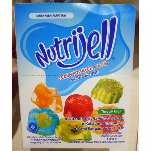 Nutrijell Plain 1box 12 sachets | Lazada Indonesia