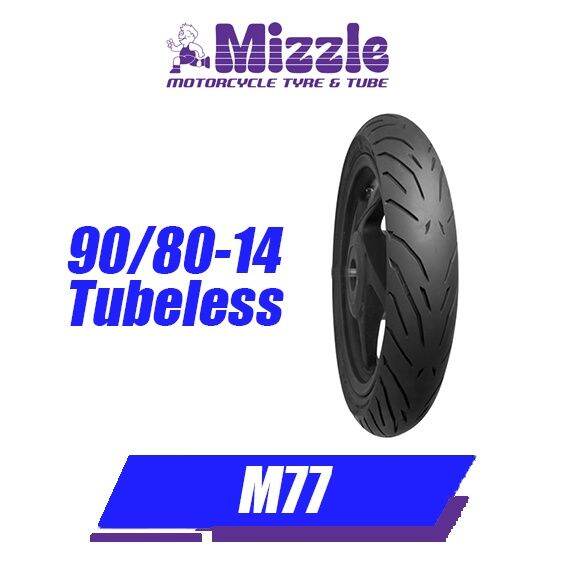 Ban motor matic Mizzle M77 90 80 14 tubeless | Lazada Indonesia