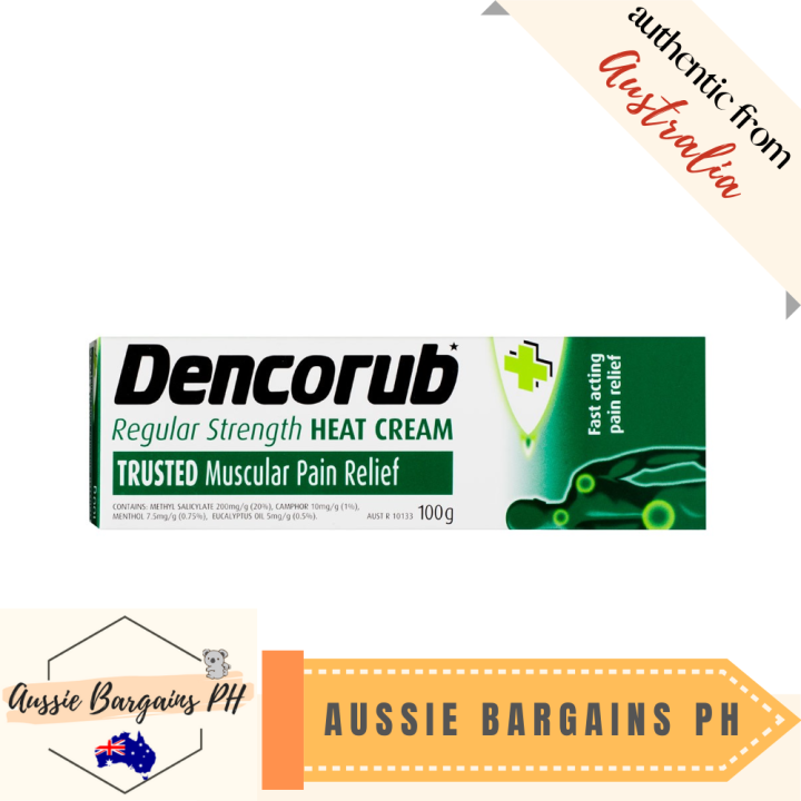 Dencorub Regular Strength Heat Cream 100g Tube [EXP: 8/2022] | Lazada PH