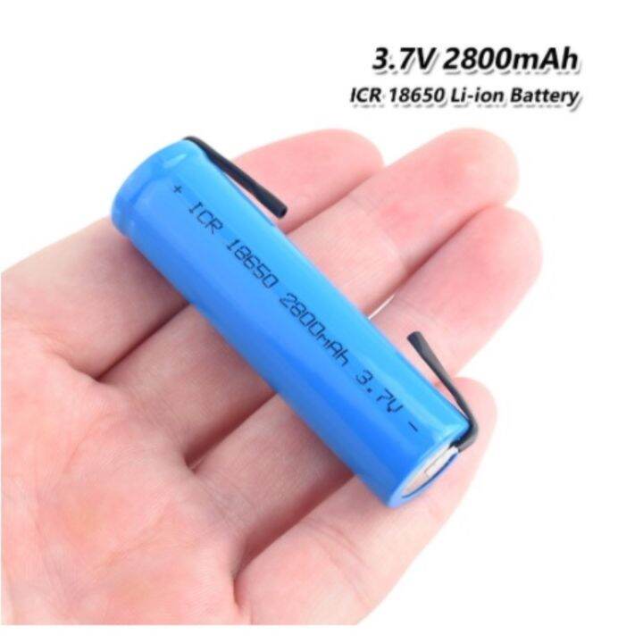 18650 3.7 v 2800mah 18650 Lithium Rechargeable Battery Welding Nickel ...