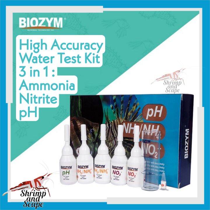 Water Test Kit Ammonia pH Nitrit NH3 NO2 Aquarium | Lazada Indonesia