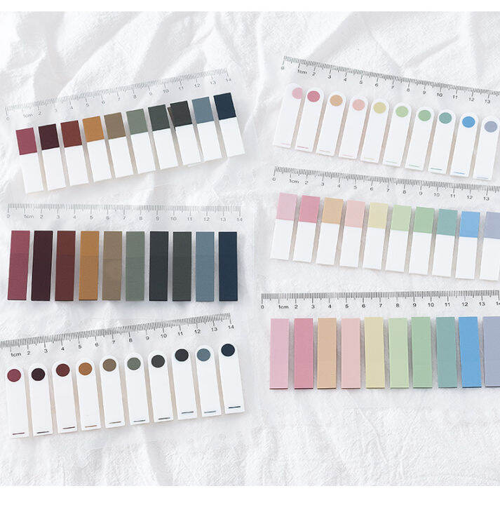 Candy Color Sticky Notes Index Memo Pad Bookmarks Cute Scheduler Paper ...