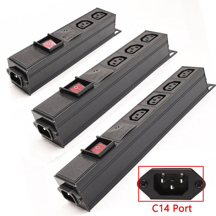 IEC C14 port Power Strip Cabinet Socket 2/3/4/5/6/7/8/9/10/11AC C13 ...