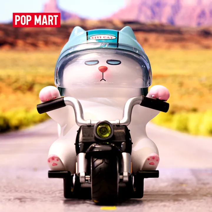 POP MART VIVI CAT Helmet Series Blind Box Collection Doll Collectible ...