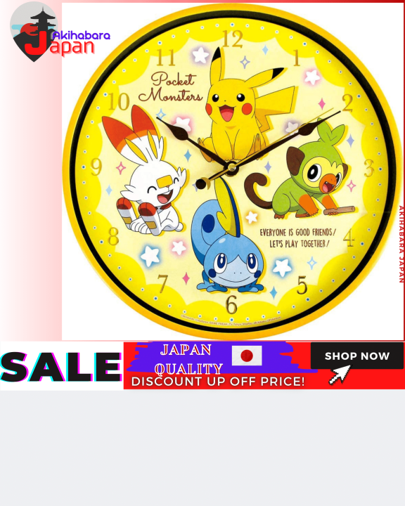 [ 100% Japan Import Original ] T's Factory Wall Clock Pokemon Index ...