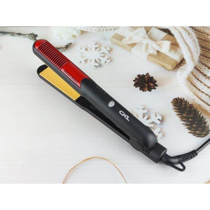 CKL 205 เครื่องหนีบผม ที่รีดผม หนีบผม เครื่องรีดผม ที่หนีบผมตรง ที่นีบผม ที่หนีบผม ผอมลอน ปรับ ...